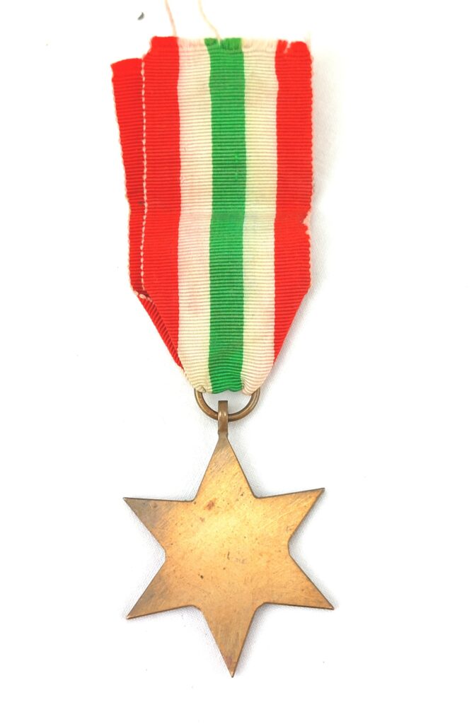 British, WW2, The Italy Star Medal, with Ribbon - Sally Antiques