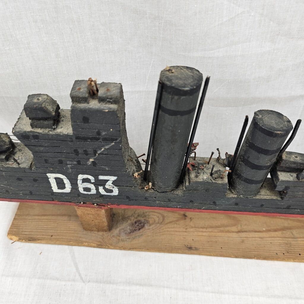 Sailor Made Model Of HMS Verity D63 1918 W Class Destroyer - Sally Antiques