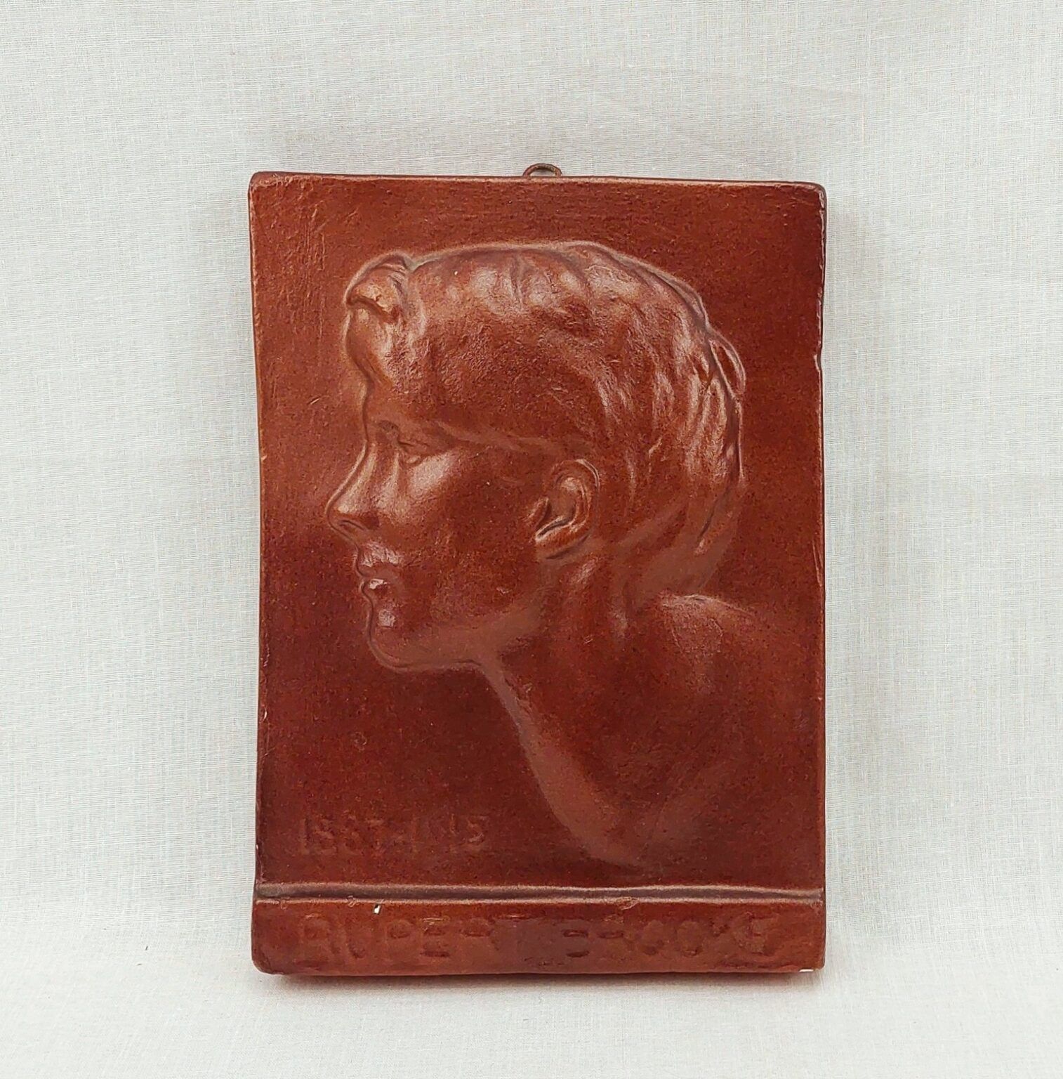 c1920 Plaster Memorial Wall Plaque Of The British Poet Rupert Brooke ...