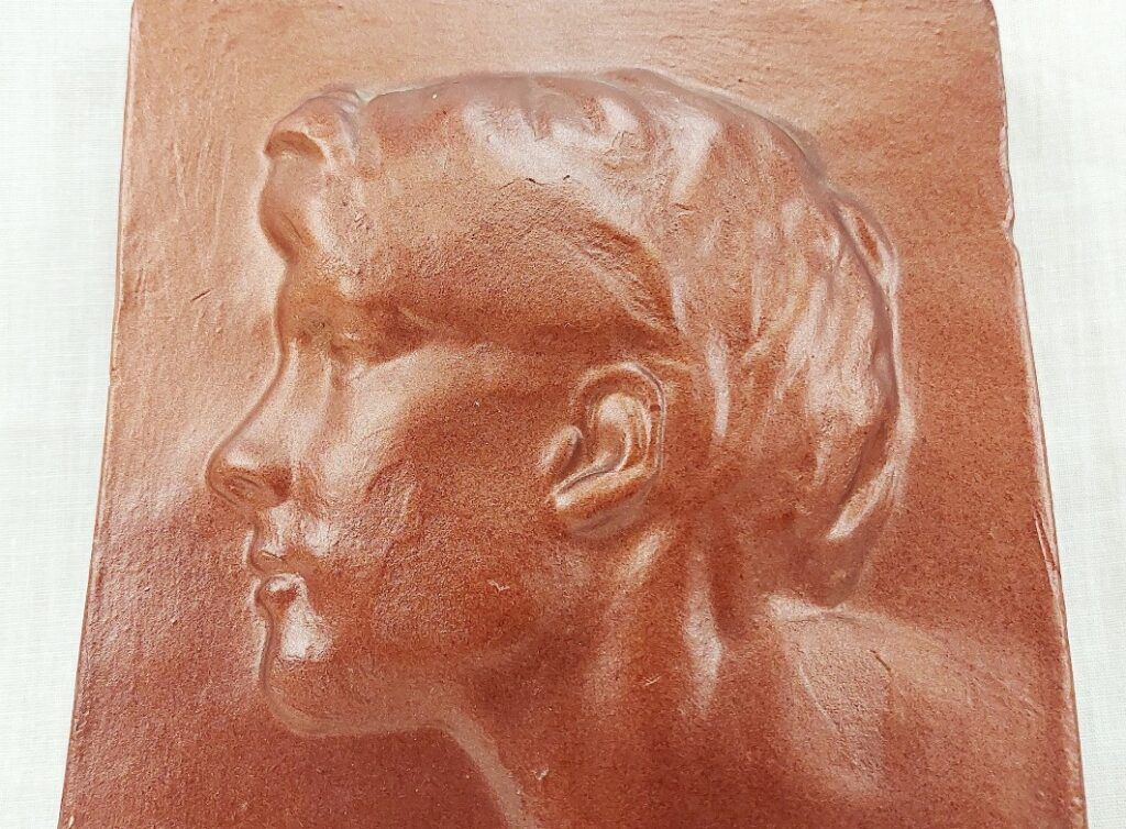 c1920 Plaster Memorial Wall Plaque Of The British Poet Rupert Brooke ...
