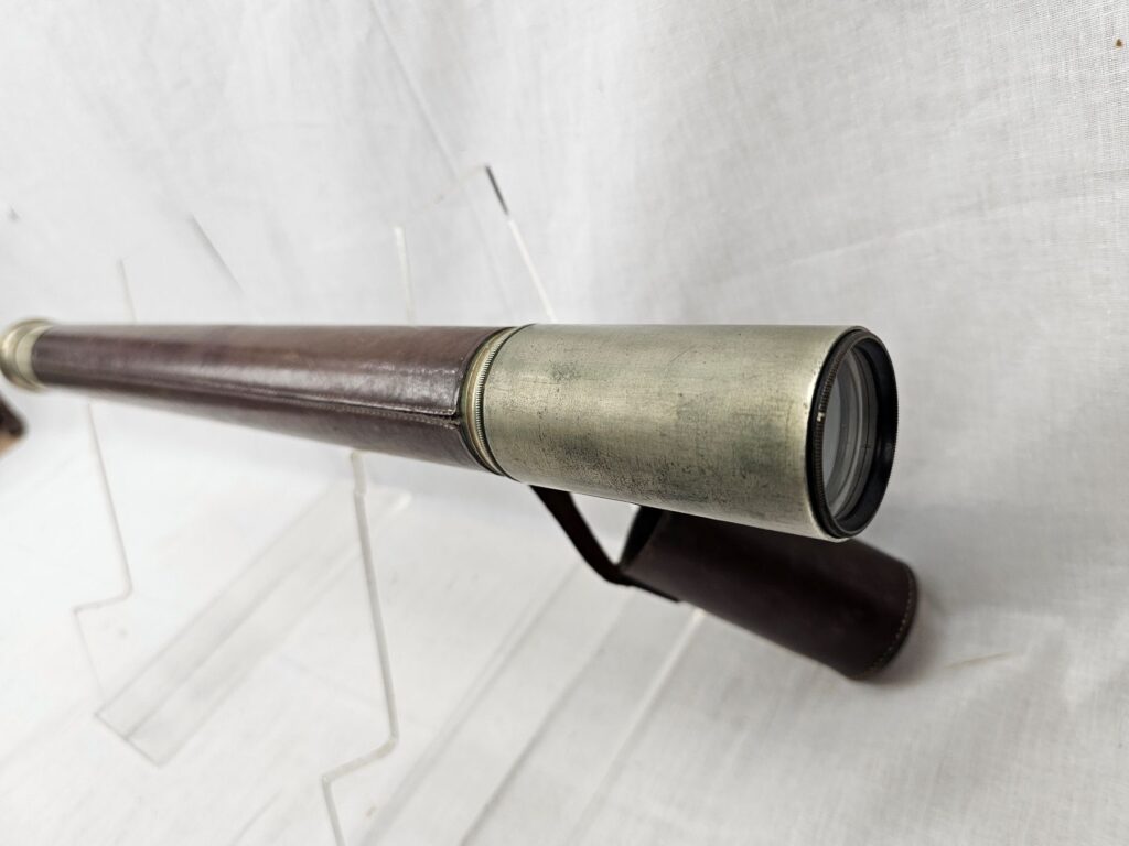 1902 Dated Ross Of London Single Draw Officers Telescope - Sally Antiques