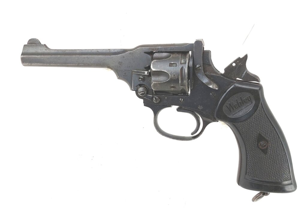 British, 1964-68, Webley & Scott .38 cal Mark IV Six Shot Revolver, Old ...