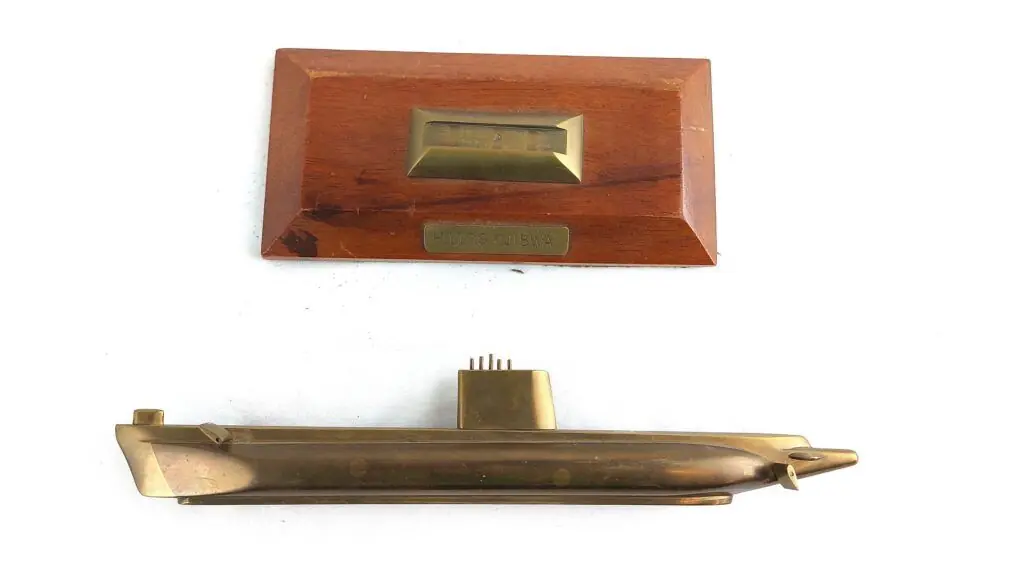 Canada, Post WW2-1965, HMCS Ojibwa (S 72) - Two Named Brass Model ...