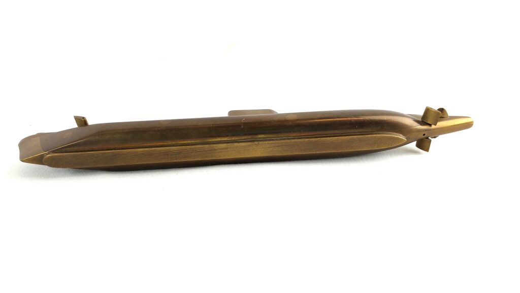 Canada, Post WW2-1965, HMCS Ojibwa (S 72) - Two Named Brass Model ...