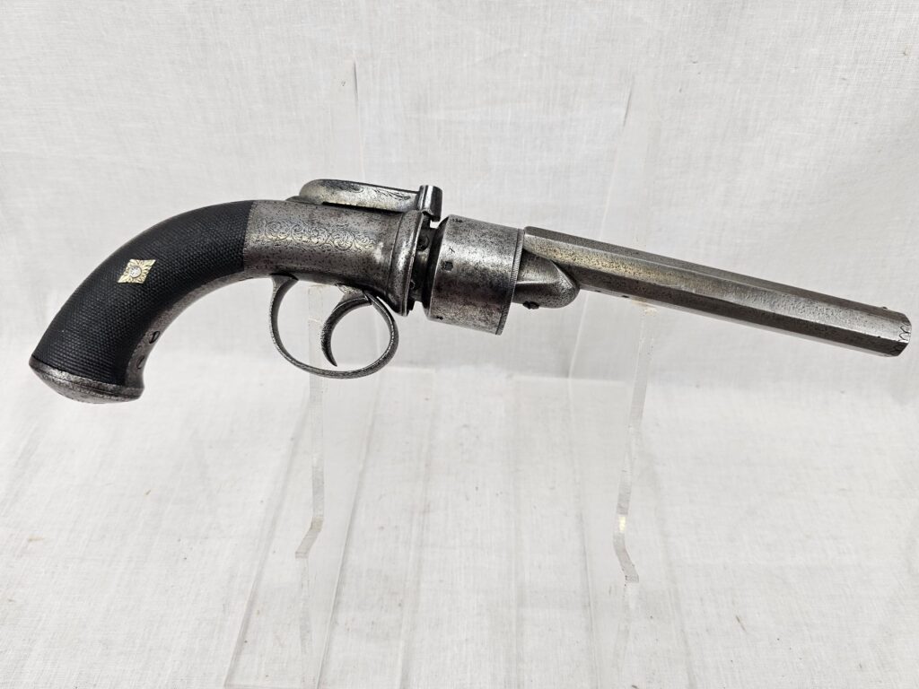 Circa 1840 English Transitional Revolver - Sally Antiques