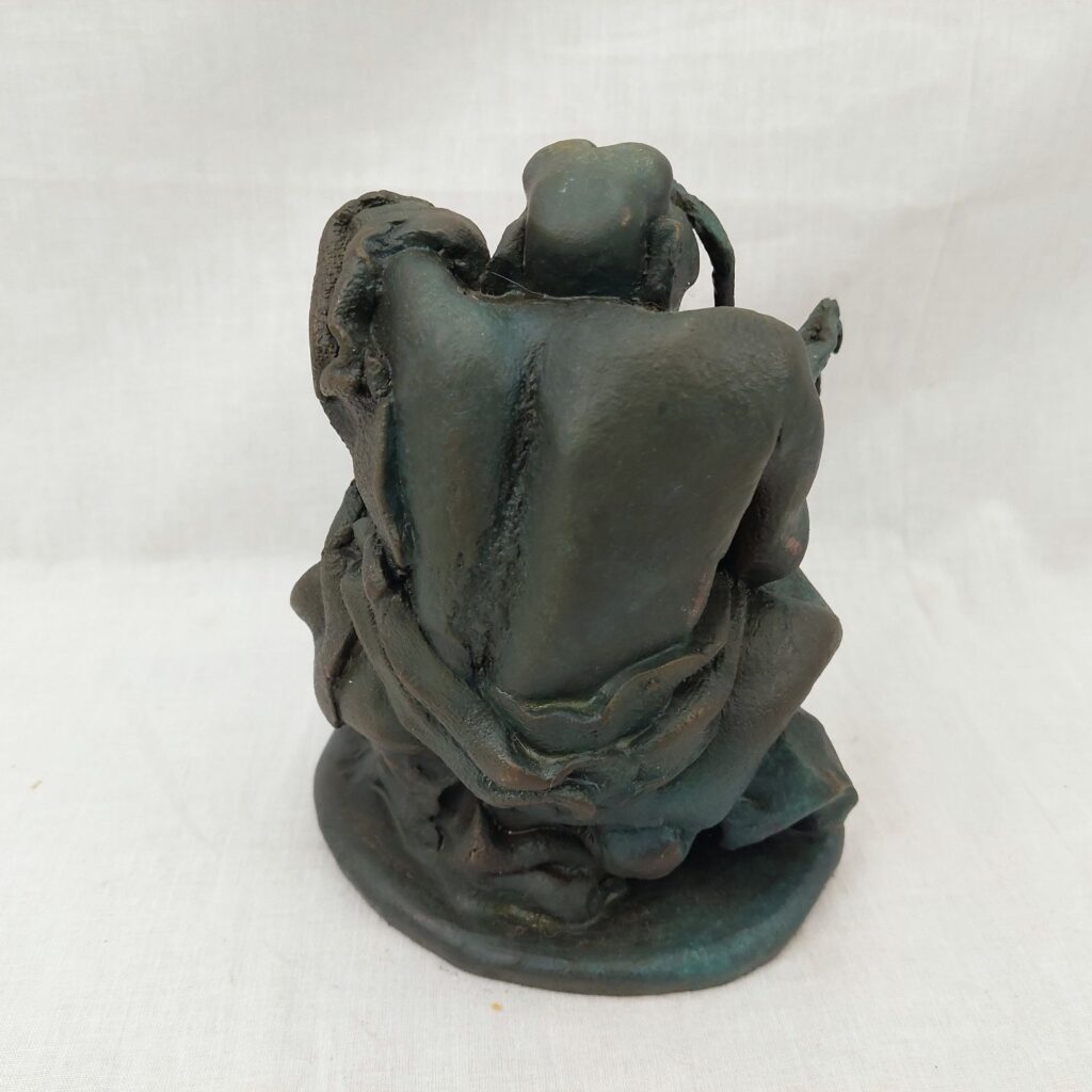 Signed Contemporary Bronze Figurine Of A Grotesque Japanese Ogre Like ...