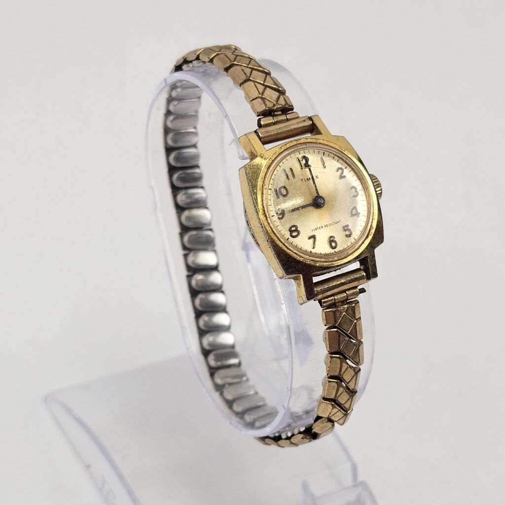Vintage Times Mechanical Gold Plated Ladies Wrist Watch - Sally Antiques