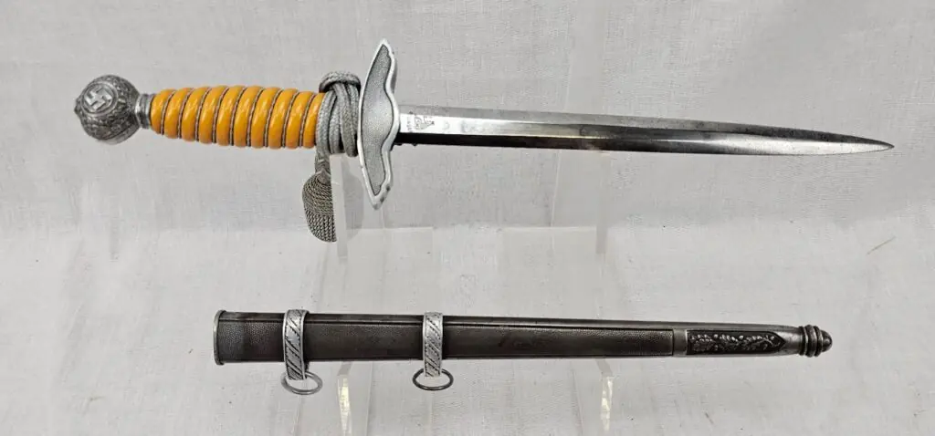 WW2 Era Nazi Germany Luftwaffe Dagger and Silver Tassel - Sally Antiques