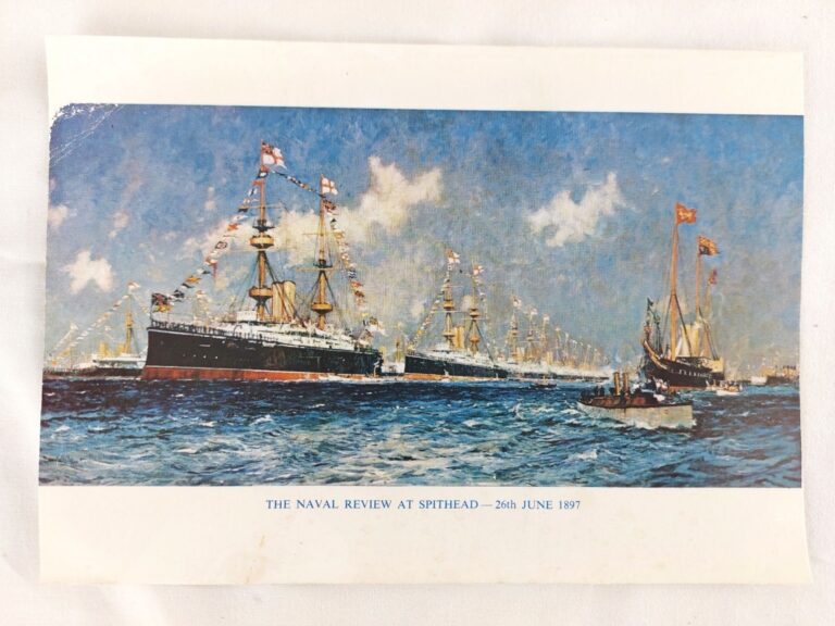 British, 1897, The Naval Review at Spithead 1897 - Original Postcard ...