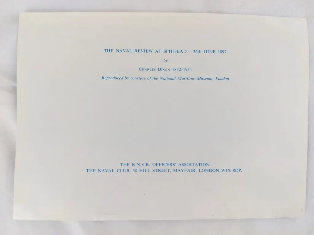 British, 1897, The Naval Review at Spithead 1897 - Original Postcard ...