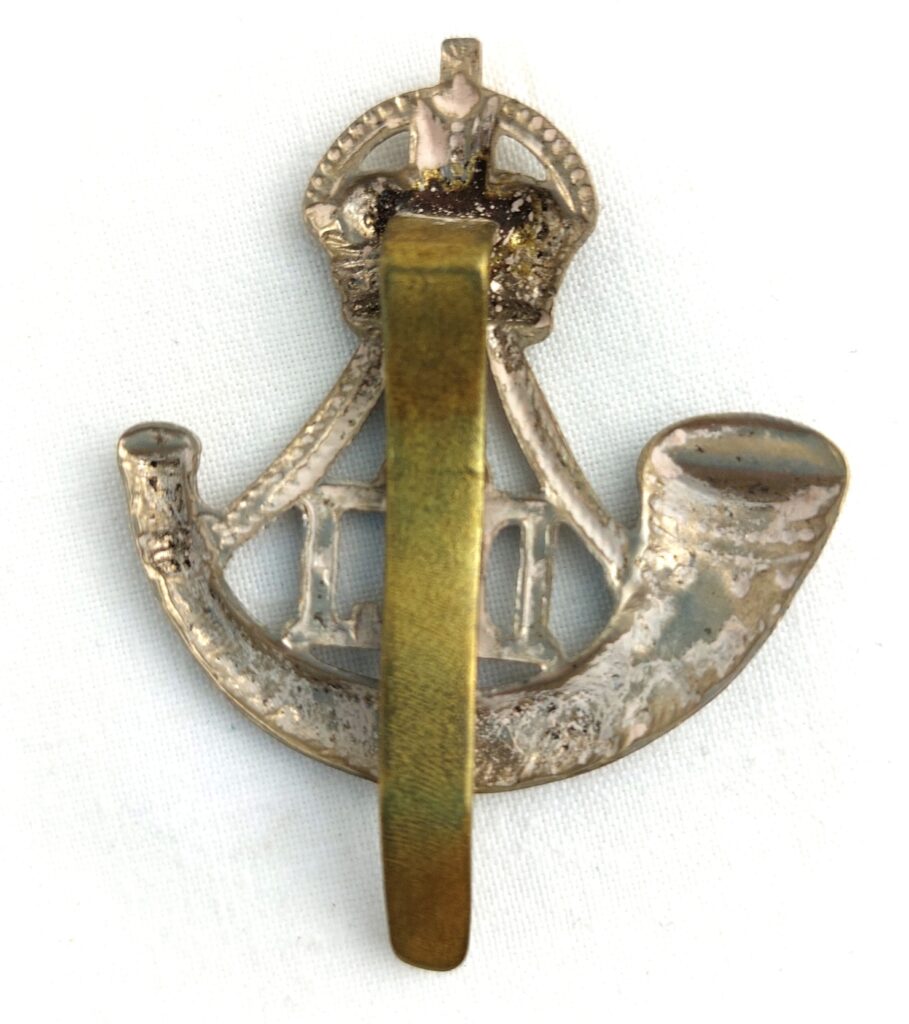 British, Original Durham Light Infantry (DLI) White Metal Cap Badge ...