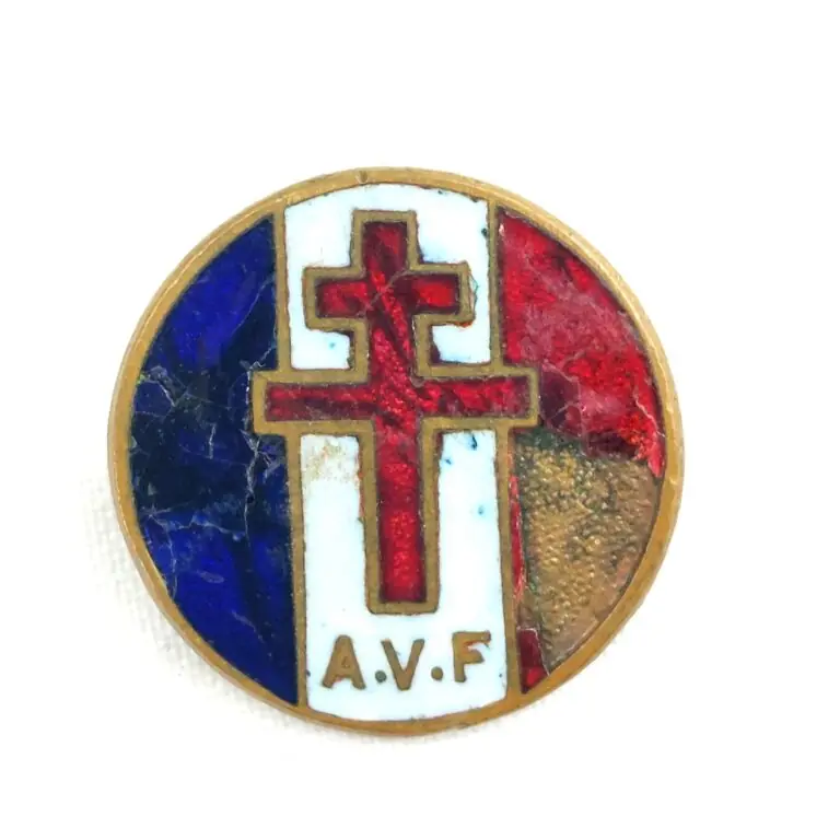 Original, WW2, Free French 'Amis des Voluntaires Francais' (AVF ...