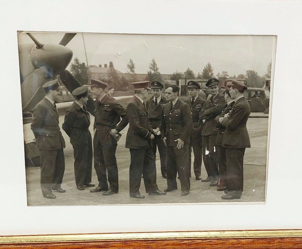 Framed Signed Douglas Bader Montage - Sally Antiques