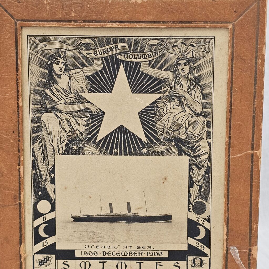 1900 Dated White Star Line Desk Calendar - Sally Antiques