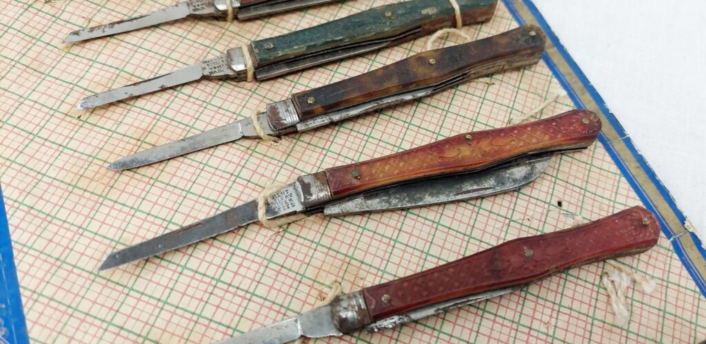 Circa 1910 Salesmans Rogers Of Sheffield Penknife Sample Display ...