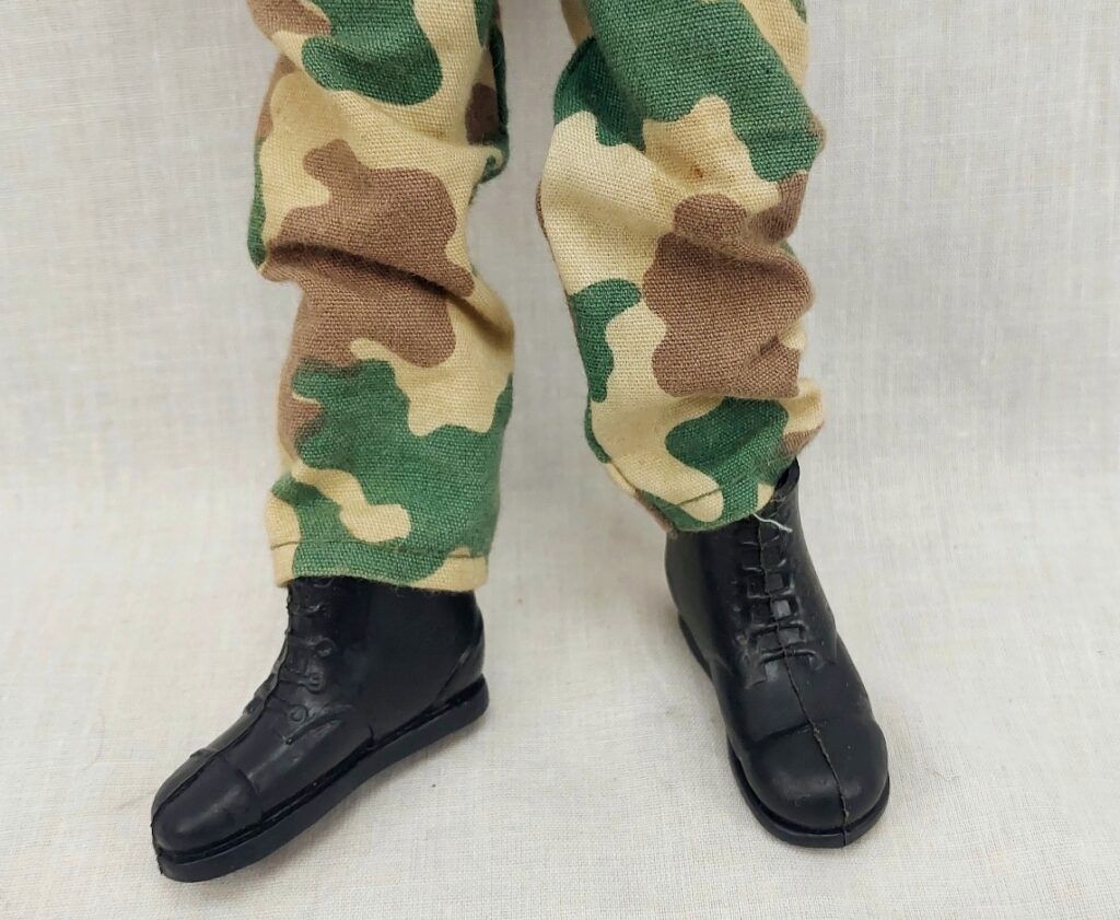 Early c1964 Hasbro GI Joe Action Man In Camo Suit - Sally Antiques