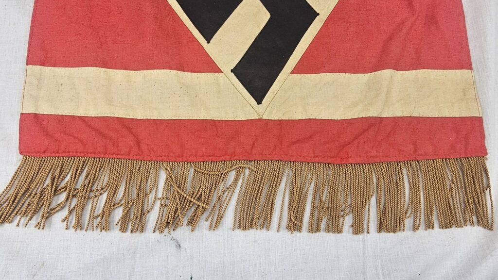 German WW2 Bugle With Hitler Youth Banner - Sally Antiques
