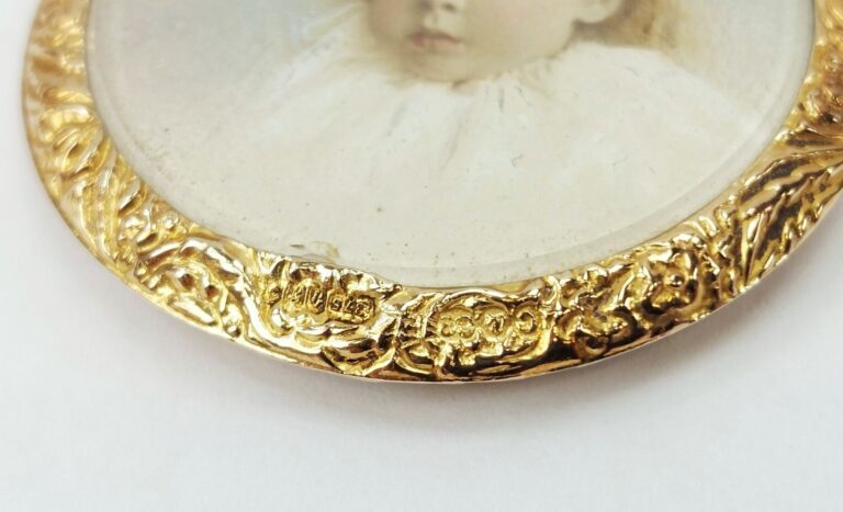 Antique 9ct Yellow Gold Double Open-Face Locket Pendant - Sally Antiques