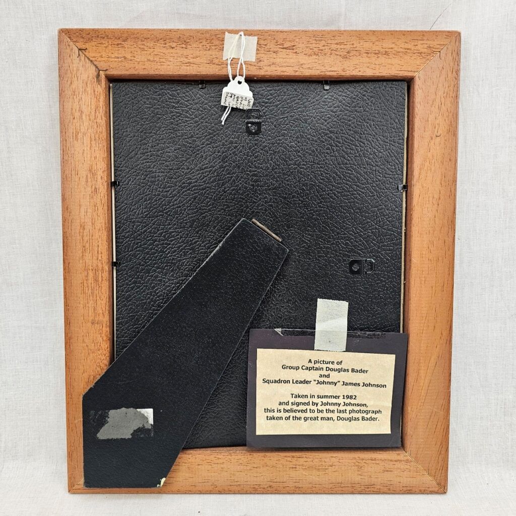 Last Photograph Of Douglas Bader Signed By Group Captain Johnnie James ...