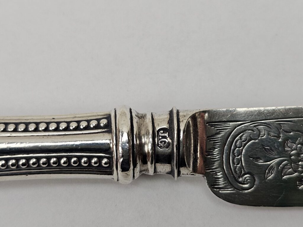 Birmingham 1875 Sterling Silver Knife - Sally Antiques
