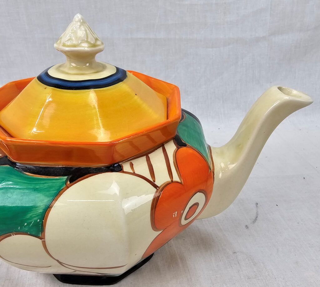1930s Clarice Cliff Fantasque Floreat Havre (Wild Rose) Rare Pattern ...