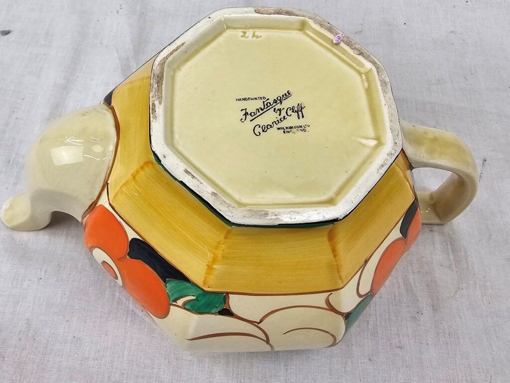 1930s Clarice Cliff Fantasque Floreat Havre (Wild Rose) Rare Pattern ...