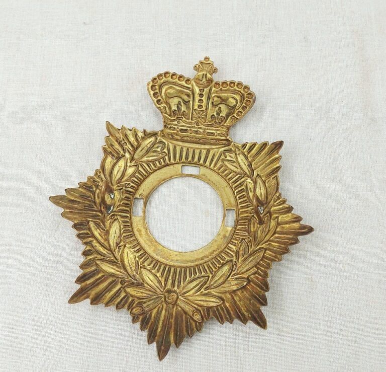 Victorian Helmet Plate Exterior Badge - Sally Antiques