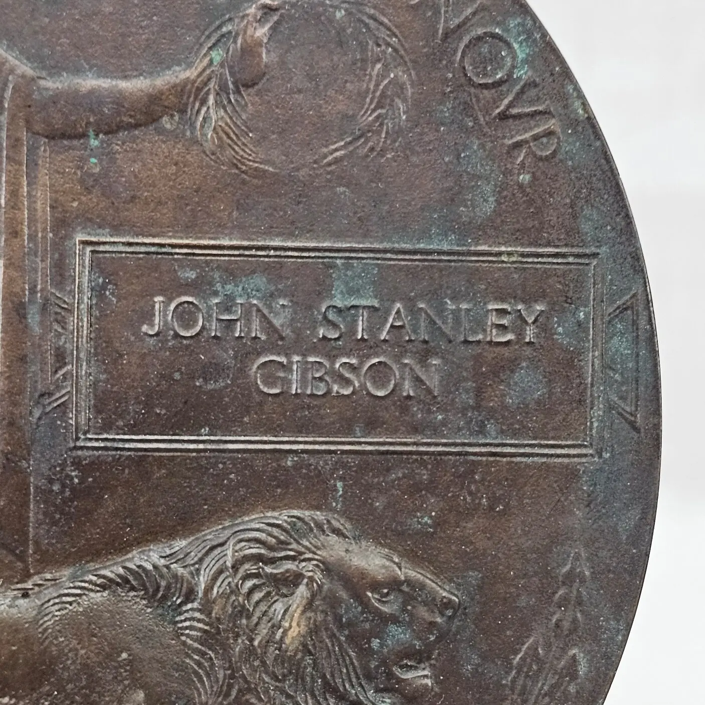 WW1 Bronze Death Penny To John Stanley Gibson - Sally Antiques