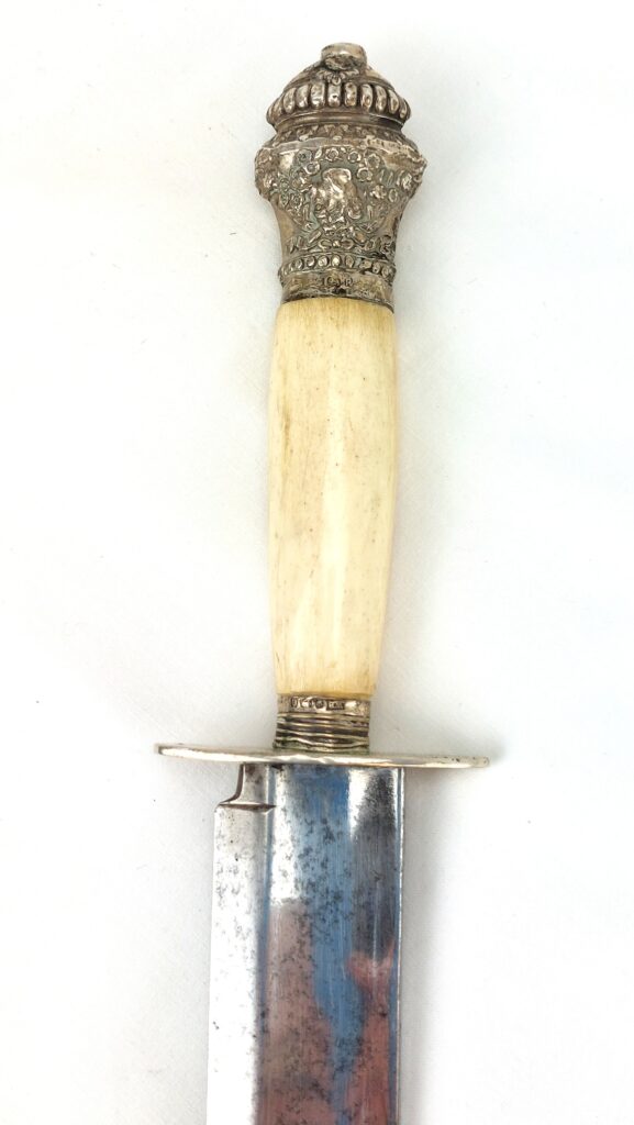 British, c1883, Victorian Hallmarked Silver Bowie Knife & Scabbard ...