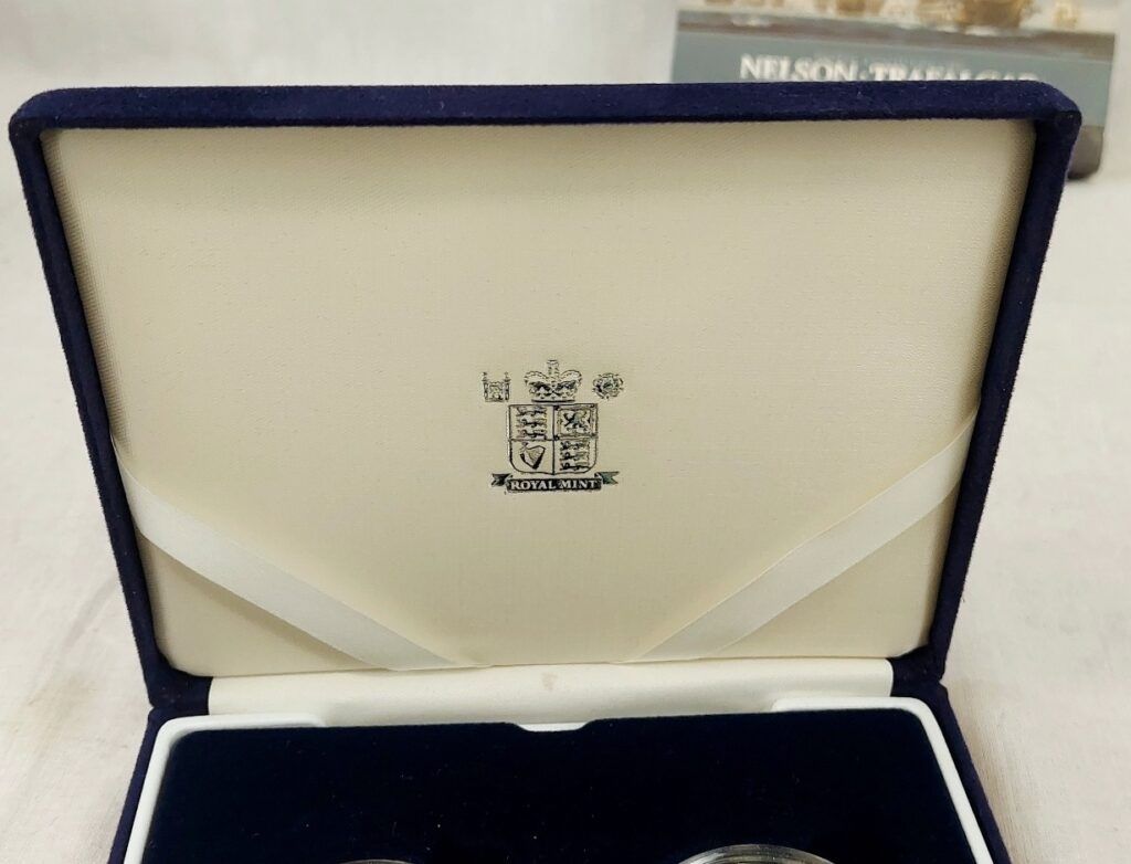 Horatio Nelson 200th Trafalgar 2005 Silver Proof 2 Coin Set - Sally ...