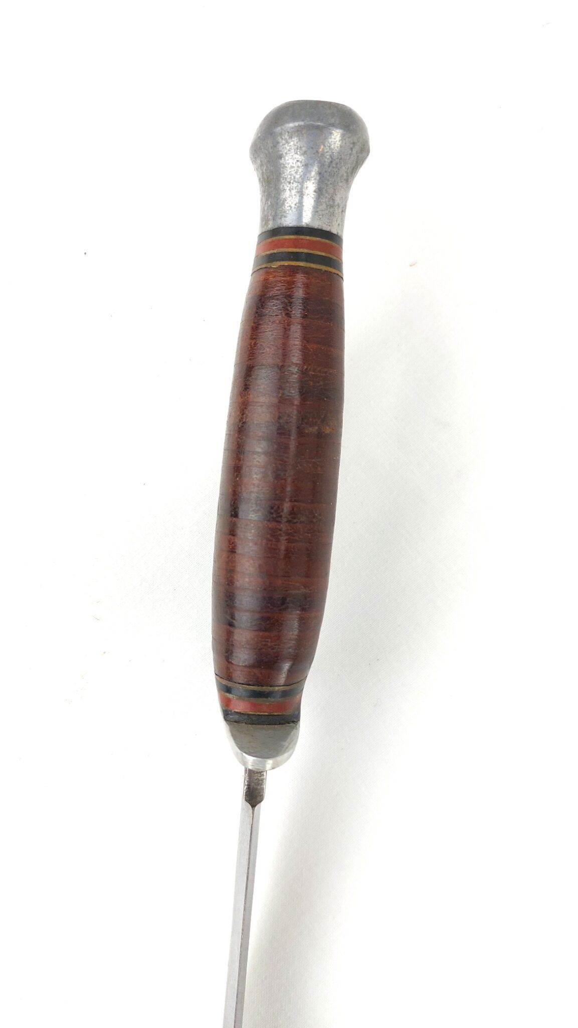 British, WWII-Era, Sheffield-Made Fighting Knife with Leather Sheath ...