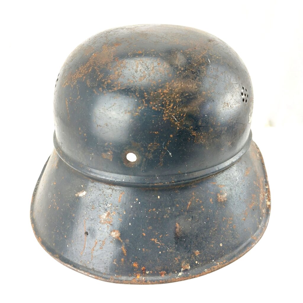 German, WW2, Luftschutz (Air Defense) Czech M34 Helmet with Two Mauser ...