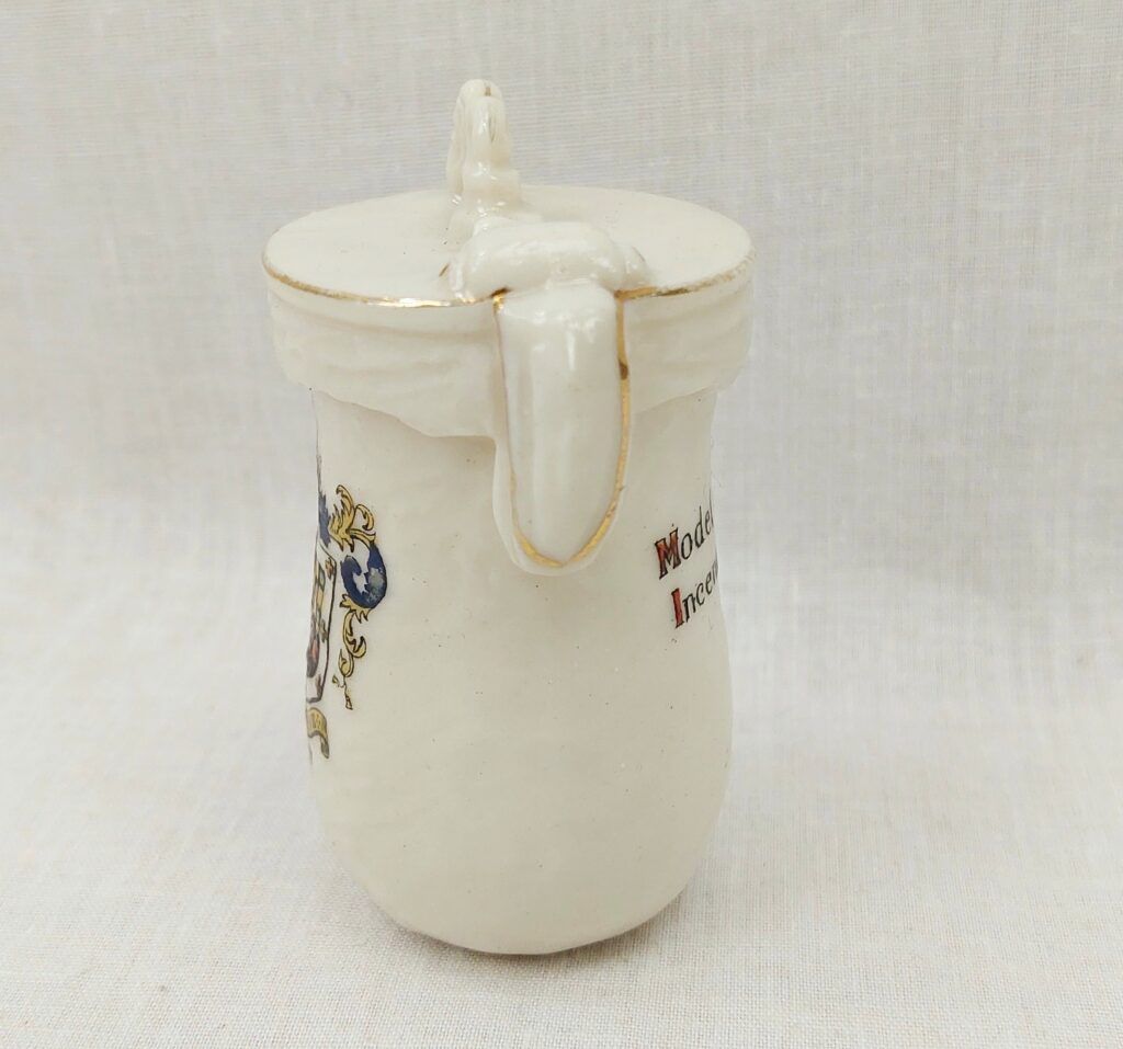 WW1 Carlton Crested China Model of a German Incendiary Bomb - Putney ...