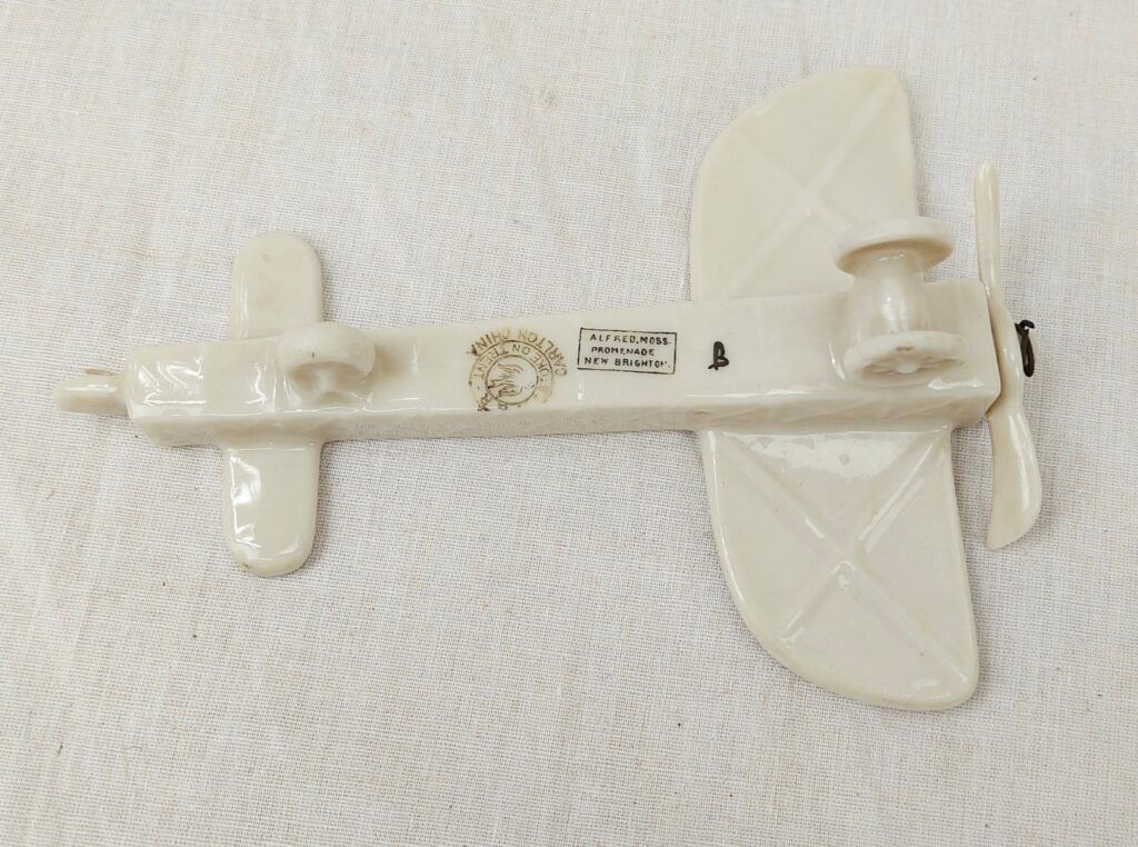 WW1 Carlton Crested China Model of a Monoplane – New Brighton - Sally ...