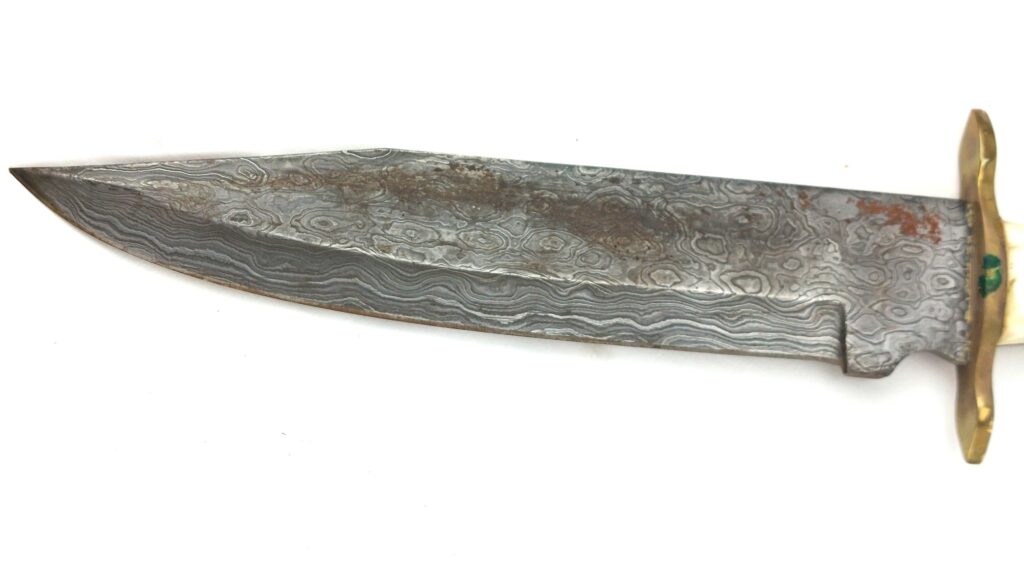 Large Bowie Knife in Native American Style with Stag Horn Handle ...