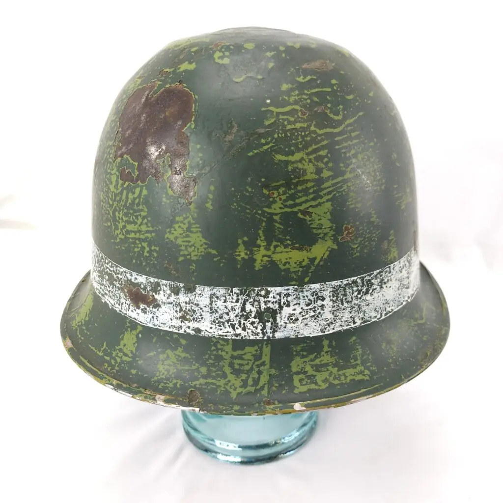 USA, WW2 c1943-1944, M1 Military Police Helmet, Rear Seam & Fixed Bale ...