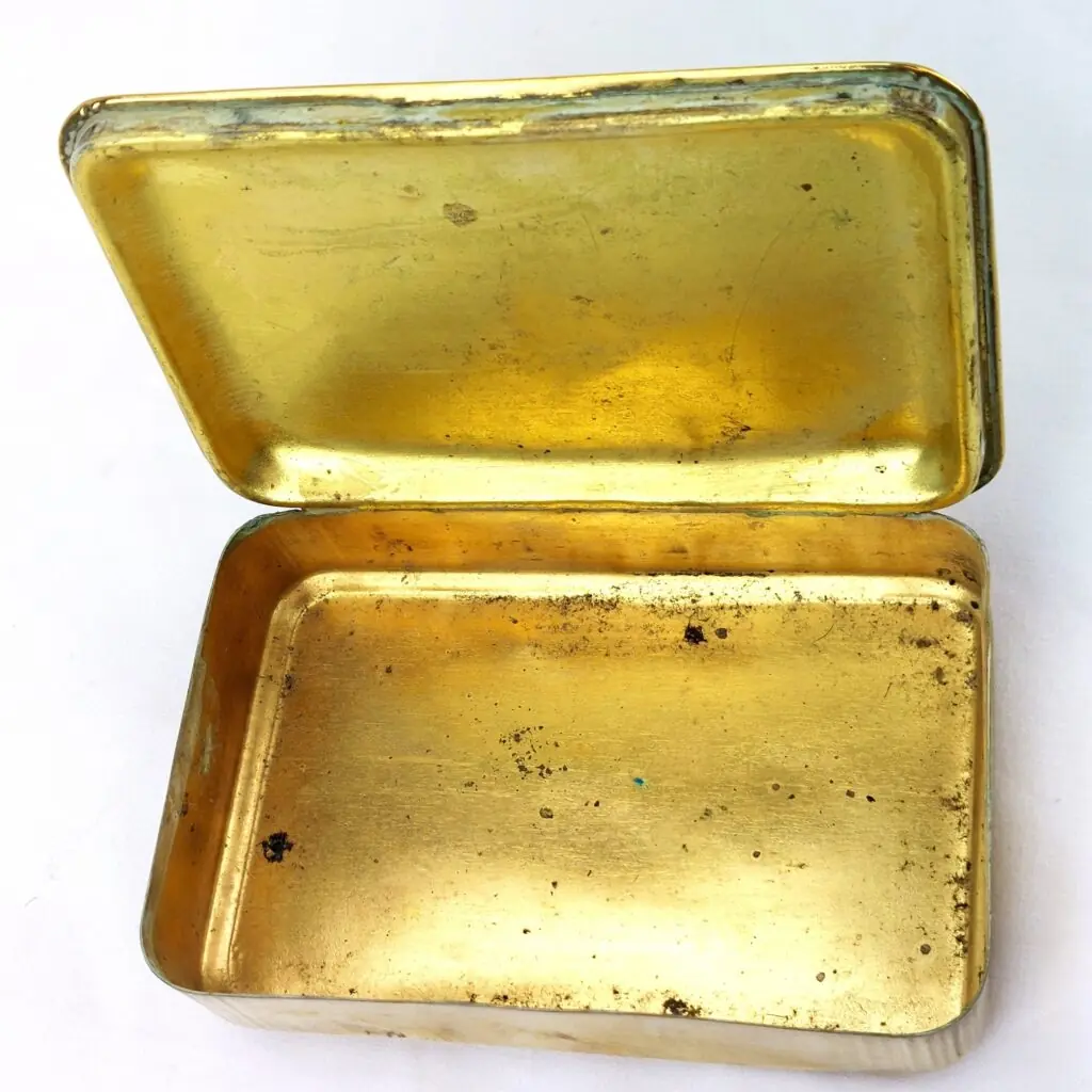 British, WW1-1914, Princess Mary Christmas Gift Tin, Bright Brass ...