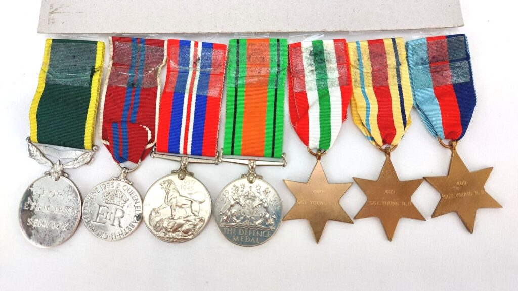 British, WWII & Postwar, Group of Seven Medals to Sergeant R.B. Young ...