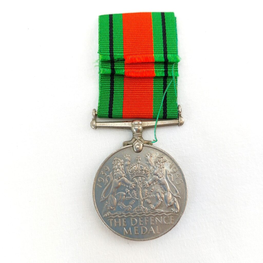 British, WWII, Defence Medal in Original Air Ministry Box, Addressed to ...