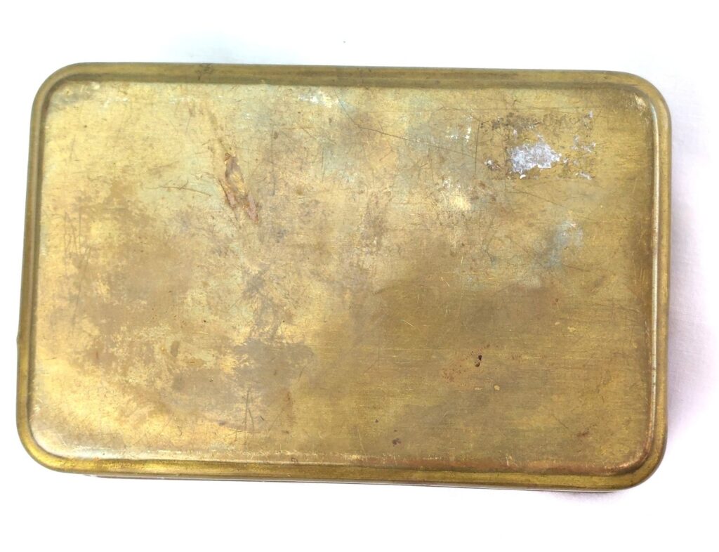 British, WW1-1914, Princess Mary Christmas Gift Fund Brass Tobacco Tin ...