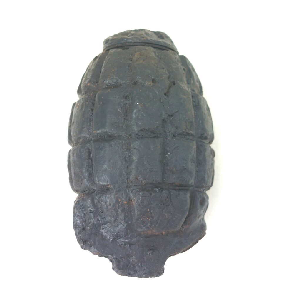 British, WW1, No. 5 Mk I “Mills Bomb” Hand Grenade, Relic Condition ...