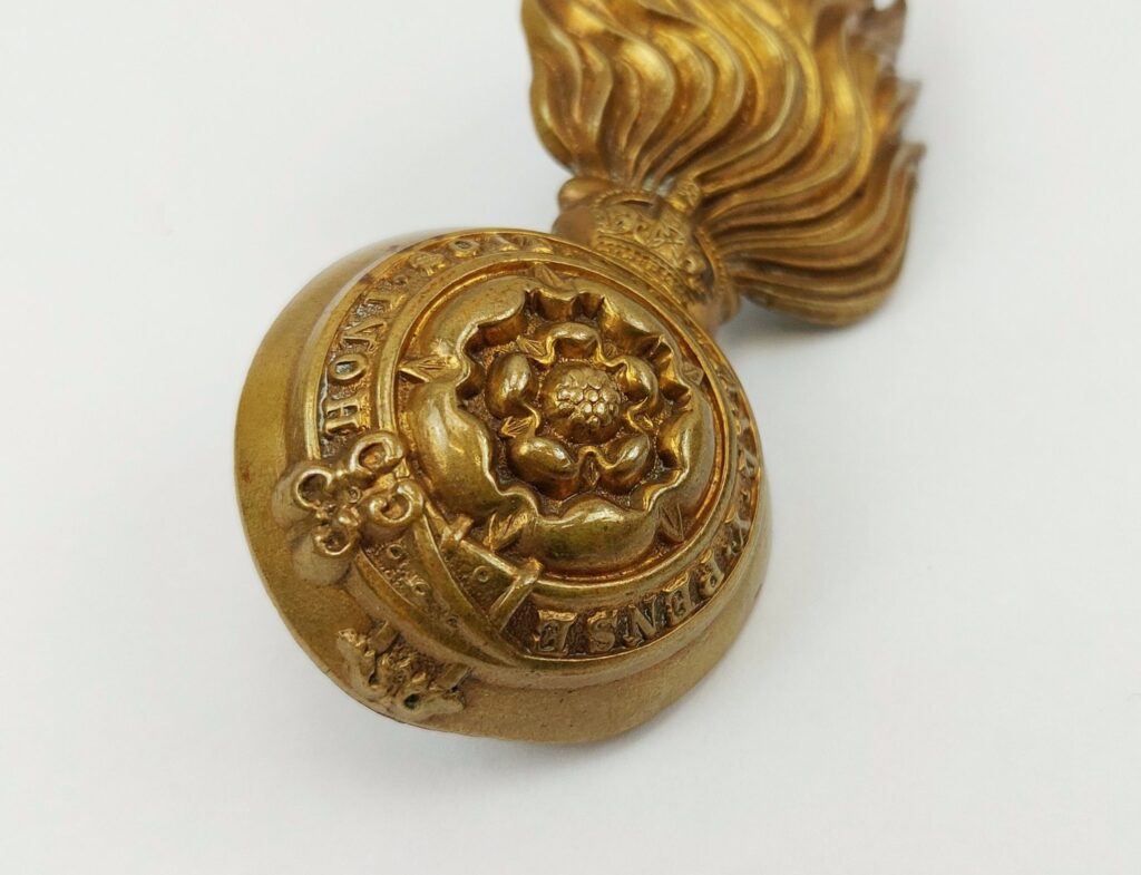 Victorian Royal Fusiliers Fur-Cap Badge - Sally Antiques