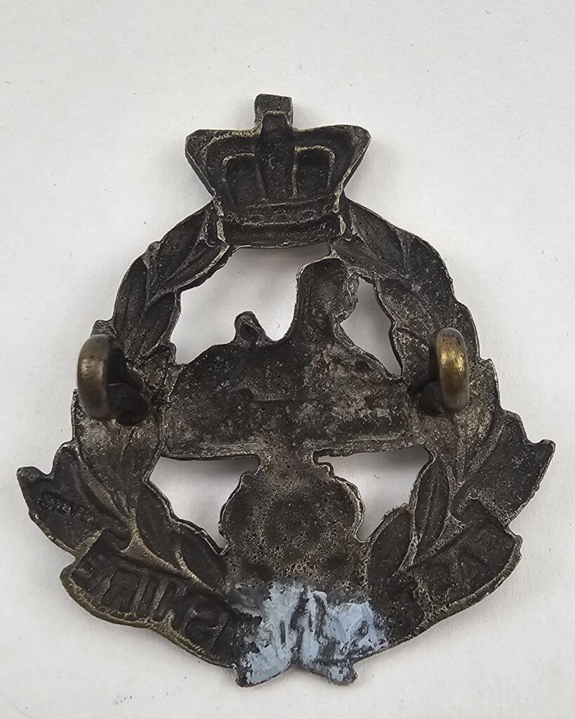 WW1 East Lancashire Regt Silver Officer Cap Badge - Sally Antiques
