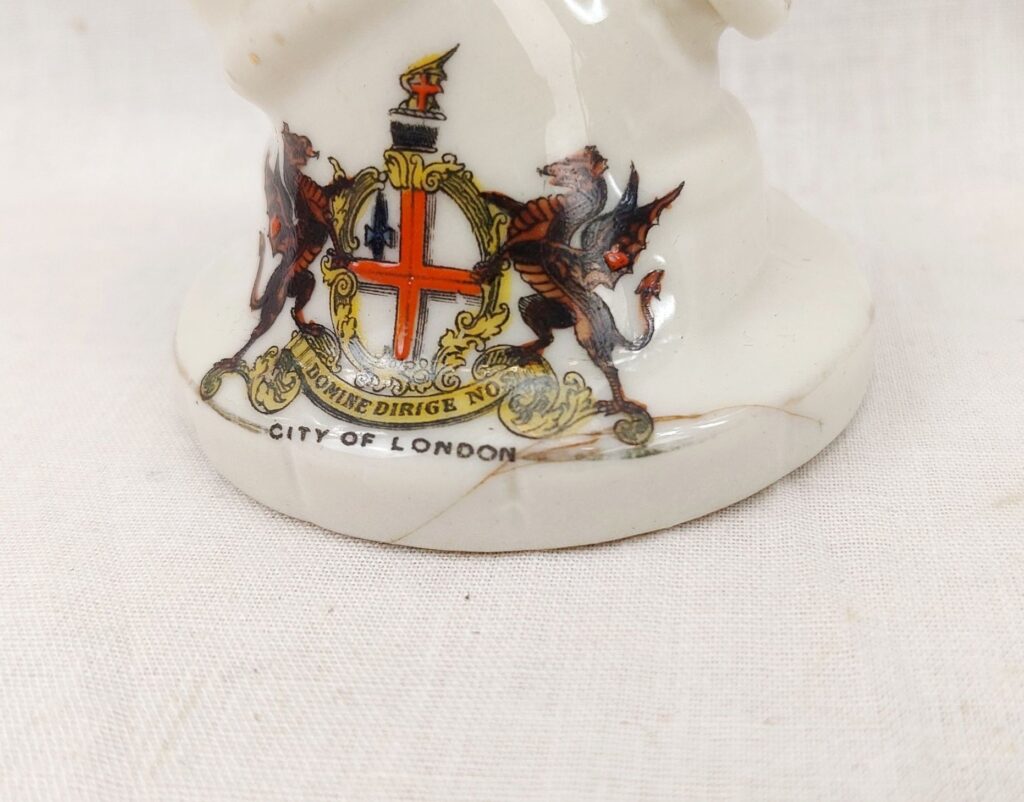 WW1 London Carlton Crested China Searchlight - Sally Antiques