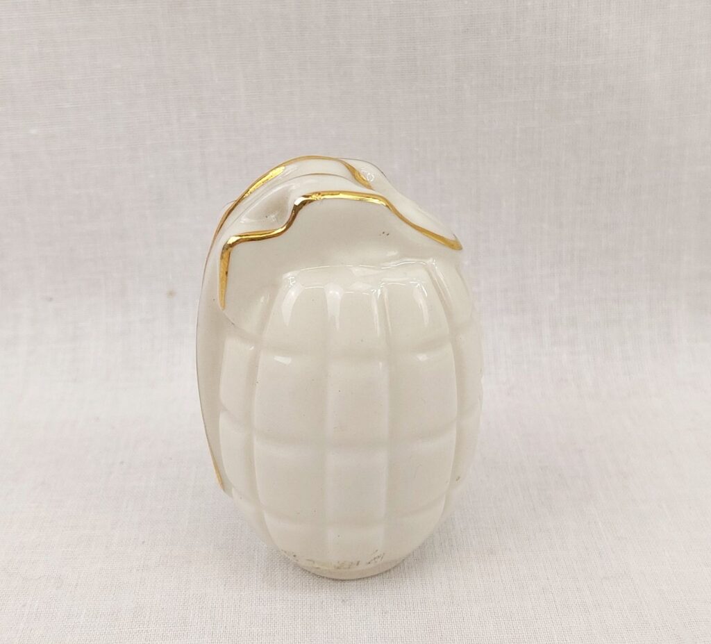 WW1 Sandown Mills Bomb Crested China - Sally Antiques
