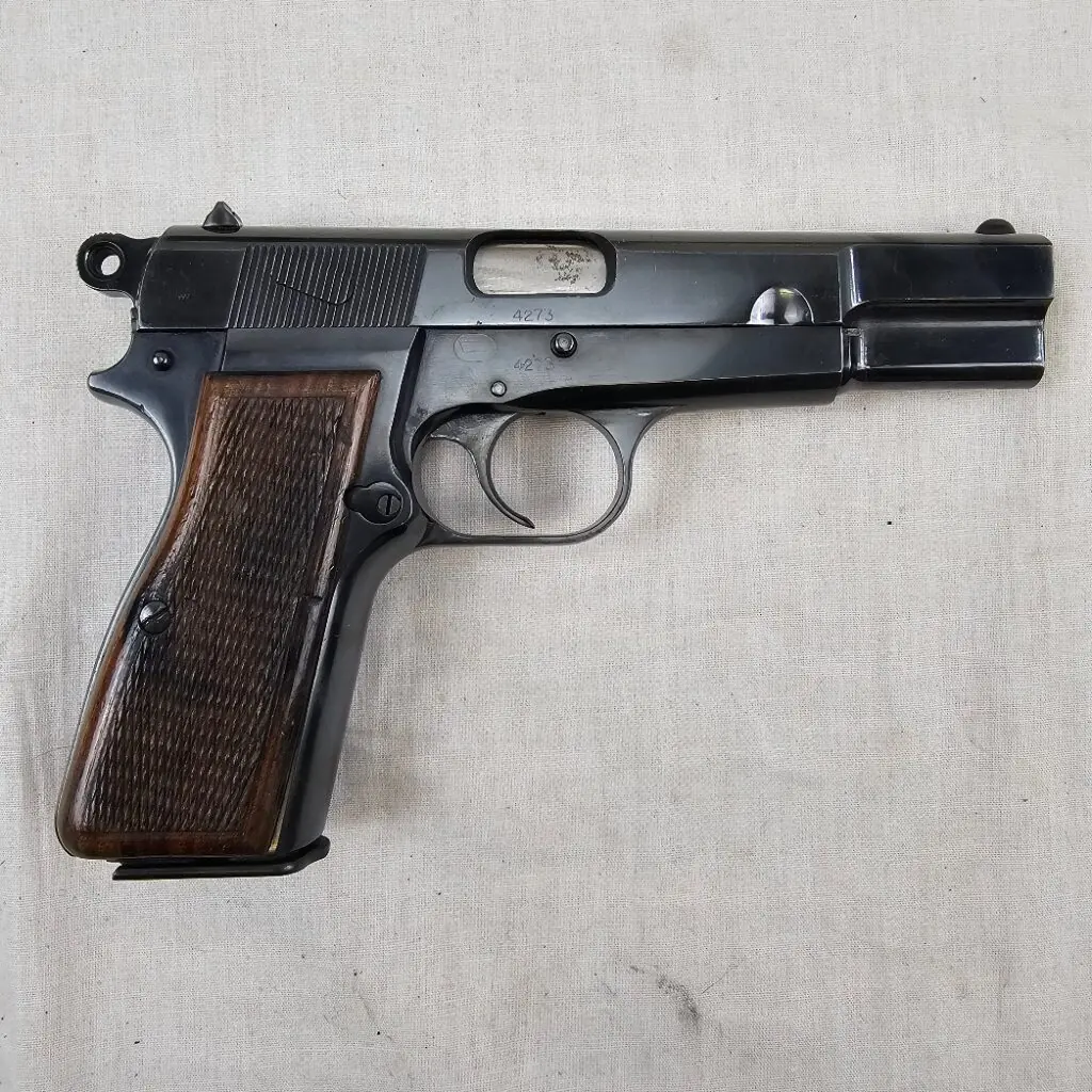 WW2 Nazi German Browning FN High Power Semi-Automatic Pistol - Old Spec ...
