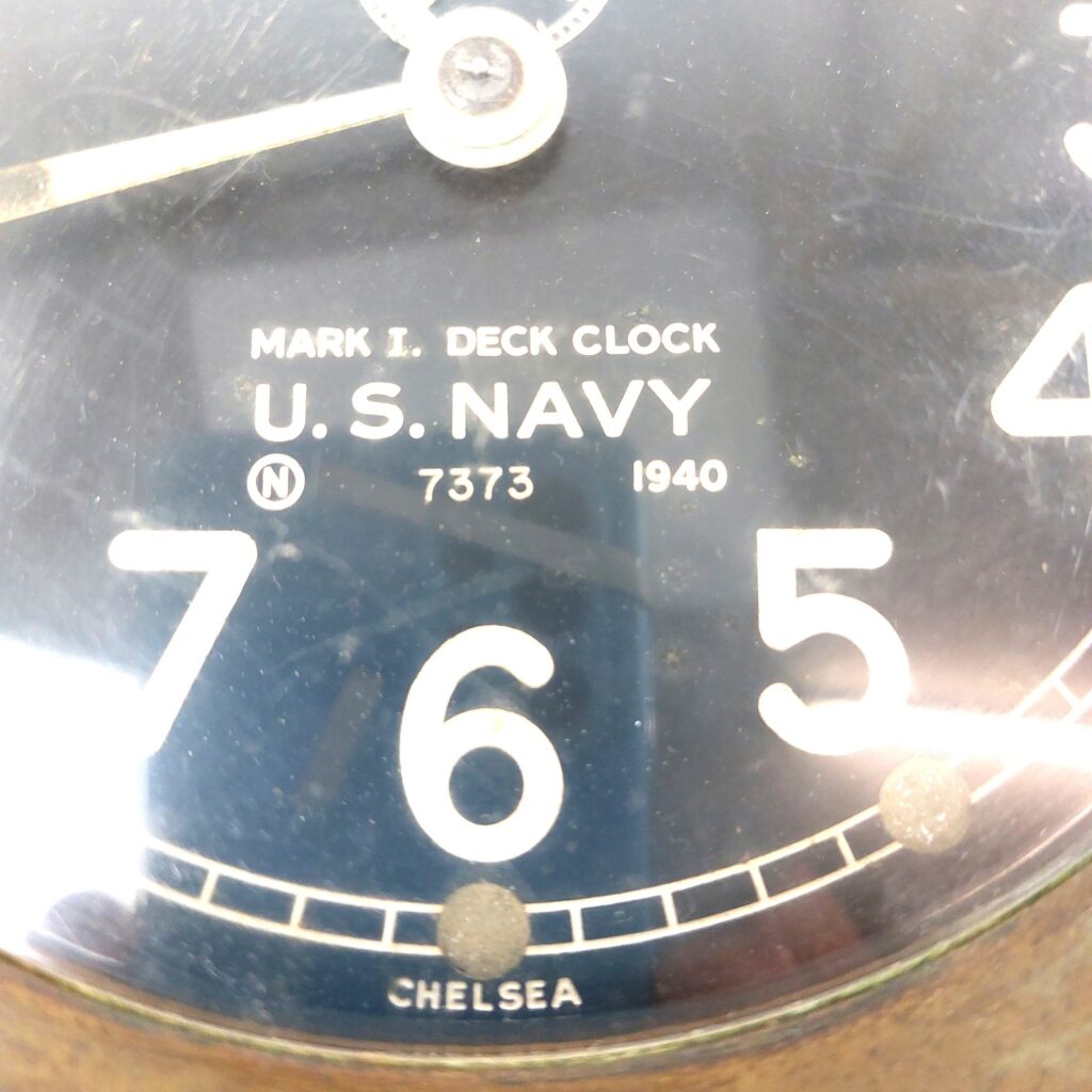 U.S.A., WW2-1940, Mark I Deck Clock, U.S. Navy, by Chelsea Clock ...