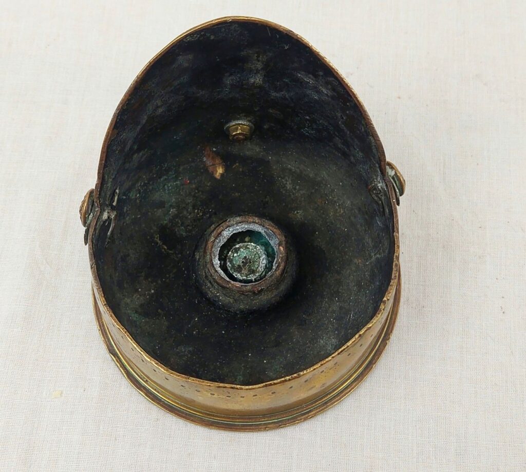 WW1 1916 18 Pounder British Army Trench Art Officers Cap - Sally Antiques