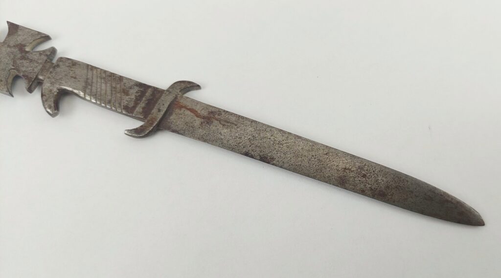 WW1 German Letter Opener Made From Shell Shrapnel - Sally Antiques