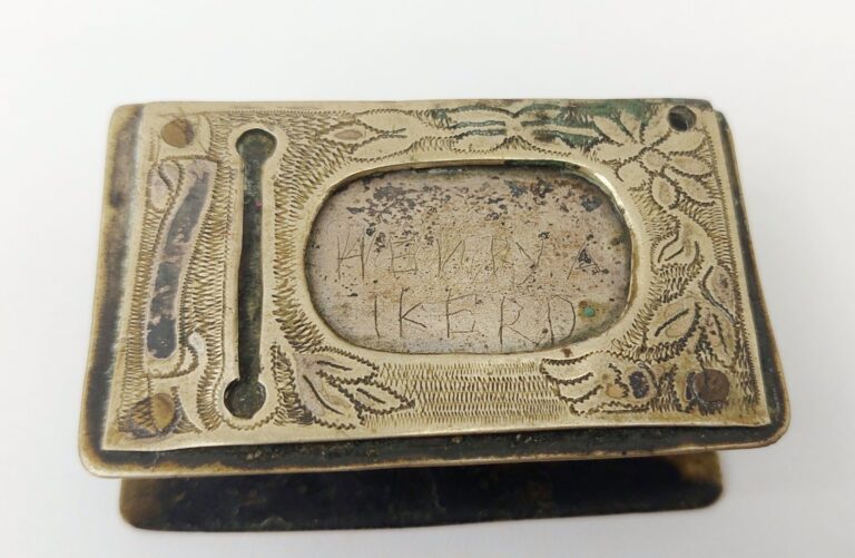 WW1 Trench Art Matchbox Cover - Sally Antiques